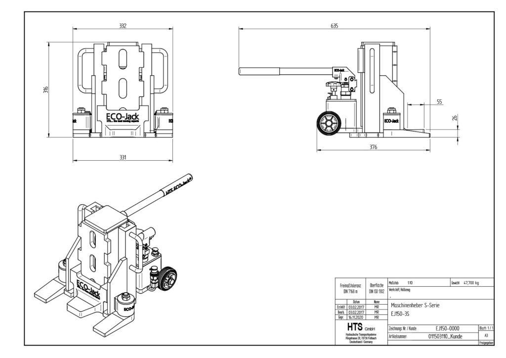 ECO-Jack® EJ150-3S | HTS Direct